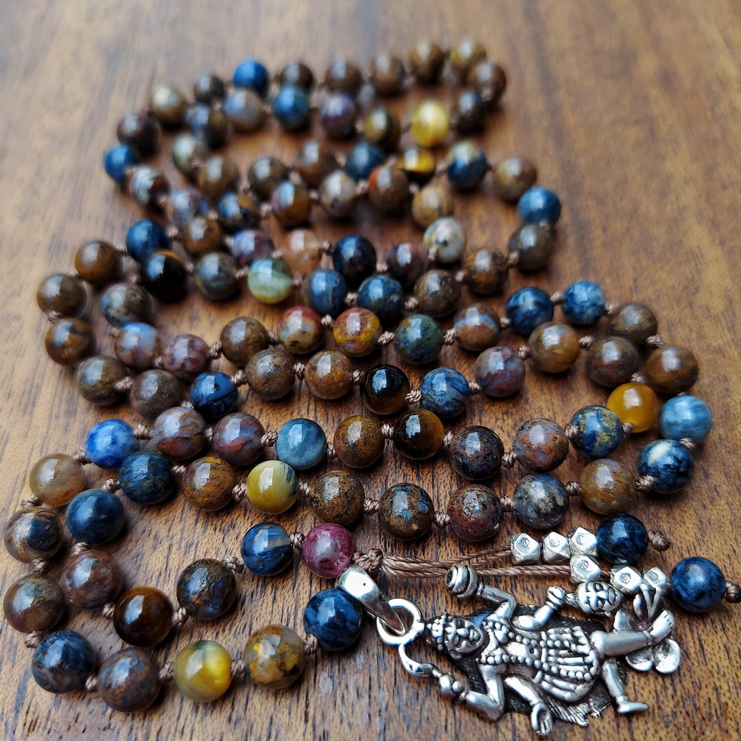 Sterling Silver Kali 108 Mala Beads, Protection Kali Mala 108, Kali ...