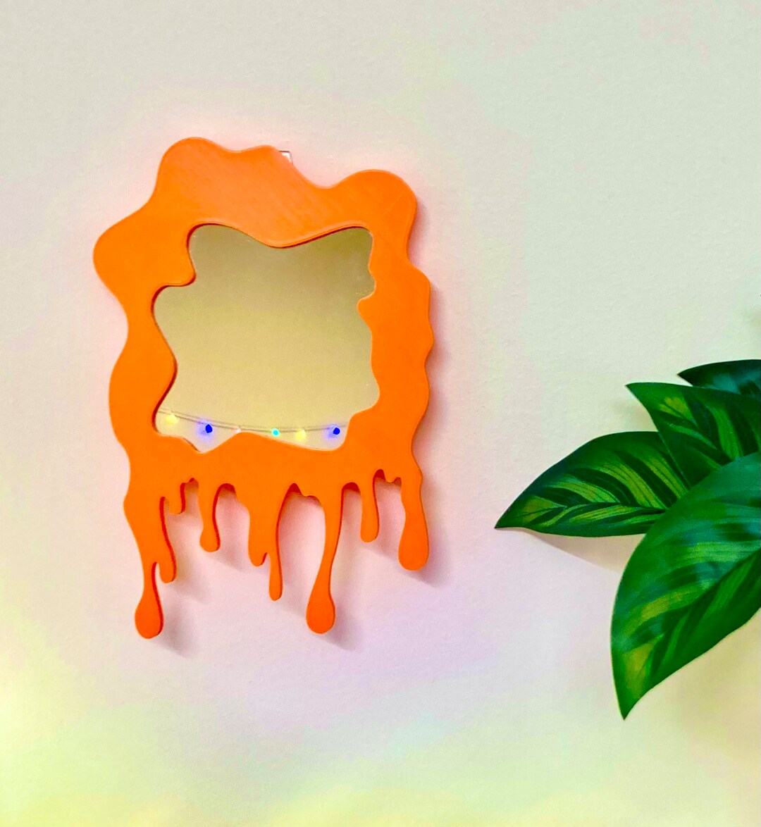 Drippy Wall Mirror Mini 3D Printed Hanging Home Decor Spooky Slime ...