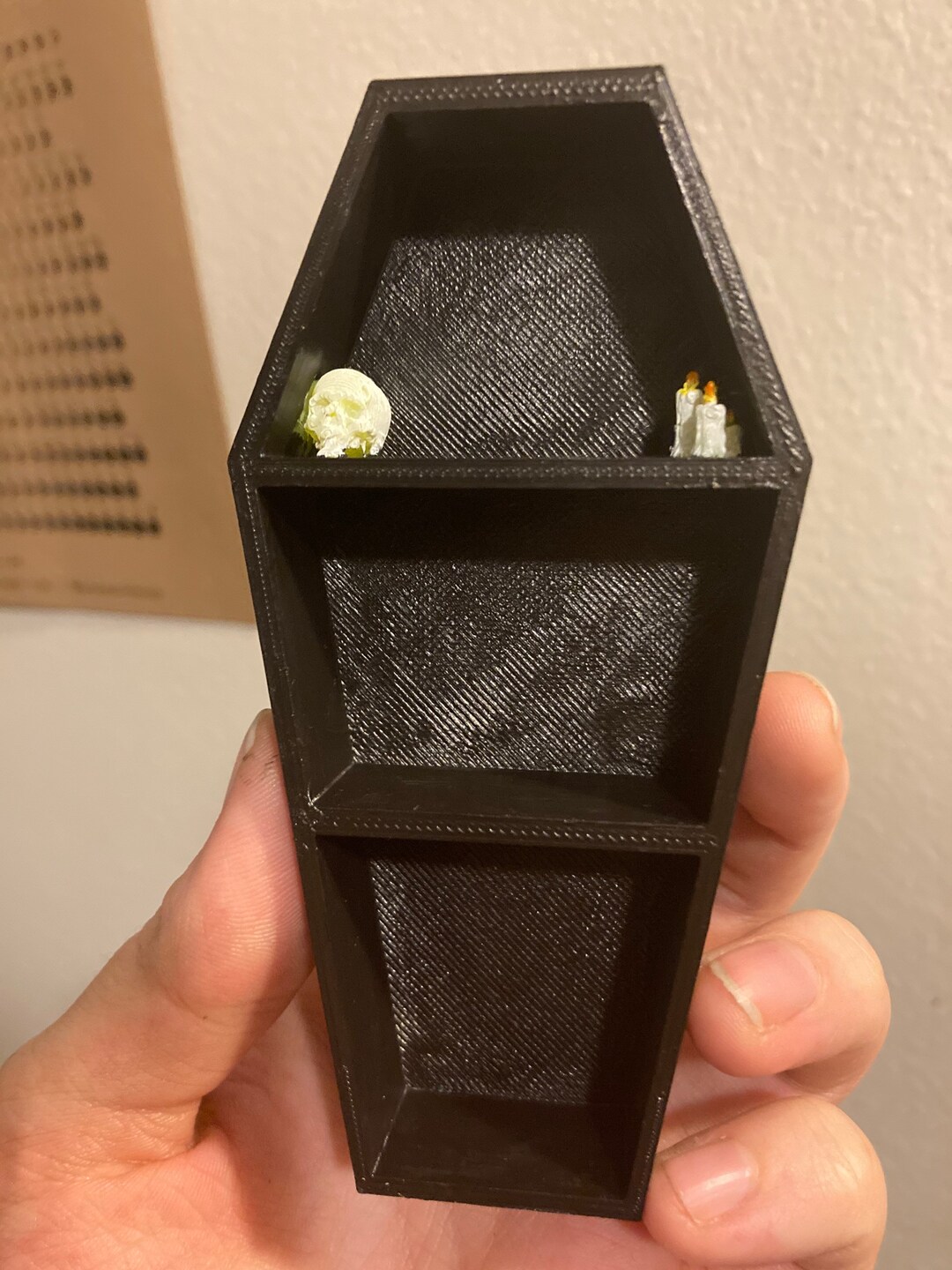 Miniature Coffin Shelf 3D Printed Spooky Halloween Horror Home Decor ...