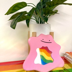 Ditto Pokémon Mini Wall Mirror 3D Printed Hanging Home Decor Funky ...