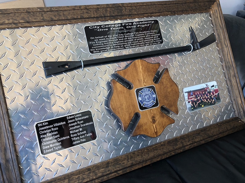 Custom Fire Academy Plaque W/ Haligan - Etsy
