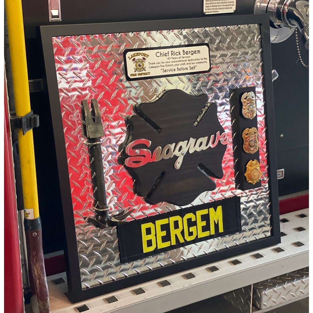 Custom Firefighter Retirement Plaque - Etsy