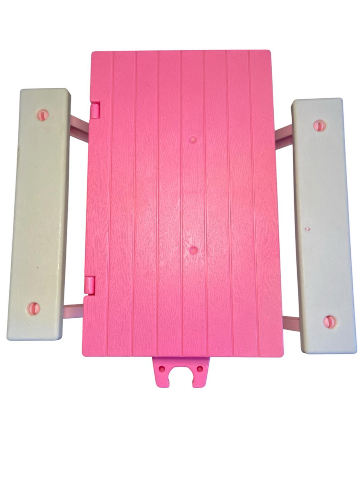 1991 Arco Mattel Barbie Doll Backyard Cookout Storage Picnic Table and ...