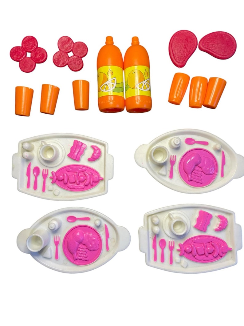 1991 Arco Mattel Barbie Doll Backyard Cookout Storage Picnic Table and ...