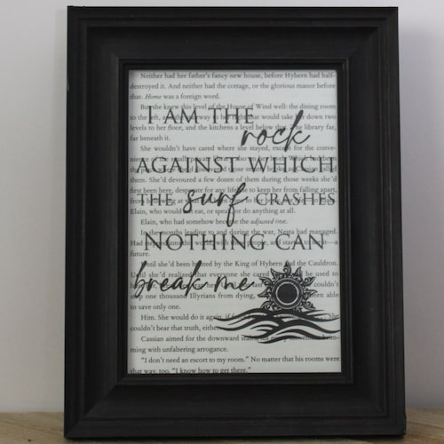 ACOTAR/ACOSF Nothing Can Break Me Book Page Art Print/ Wall - Etsy