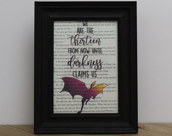 ACOTAR/ACOMAF/ACOWAR to the Stars Who Listen Book Page Art Print/ Wall ...