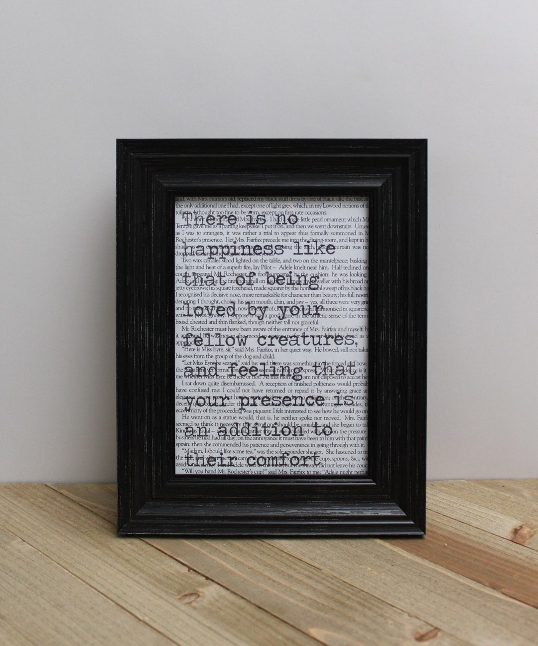 Jane Eyre Book Page Quote Art Print/ Wall Art/ Unique Book - Etsy