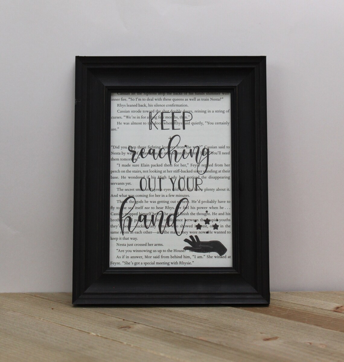 ACOTAR/ACOSF Keep Reaching Out Your Hand Book Page Art Print/ Wall Art ...