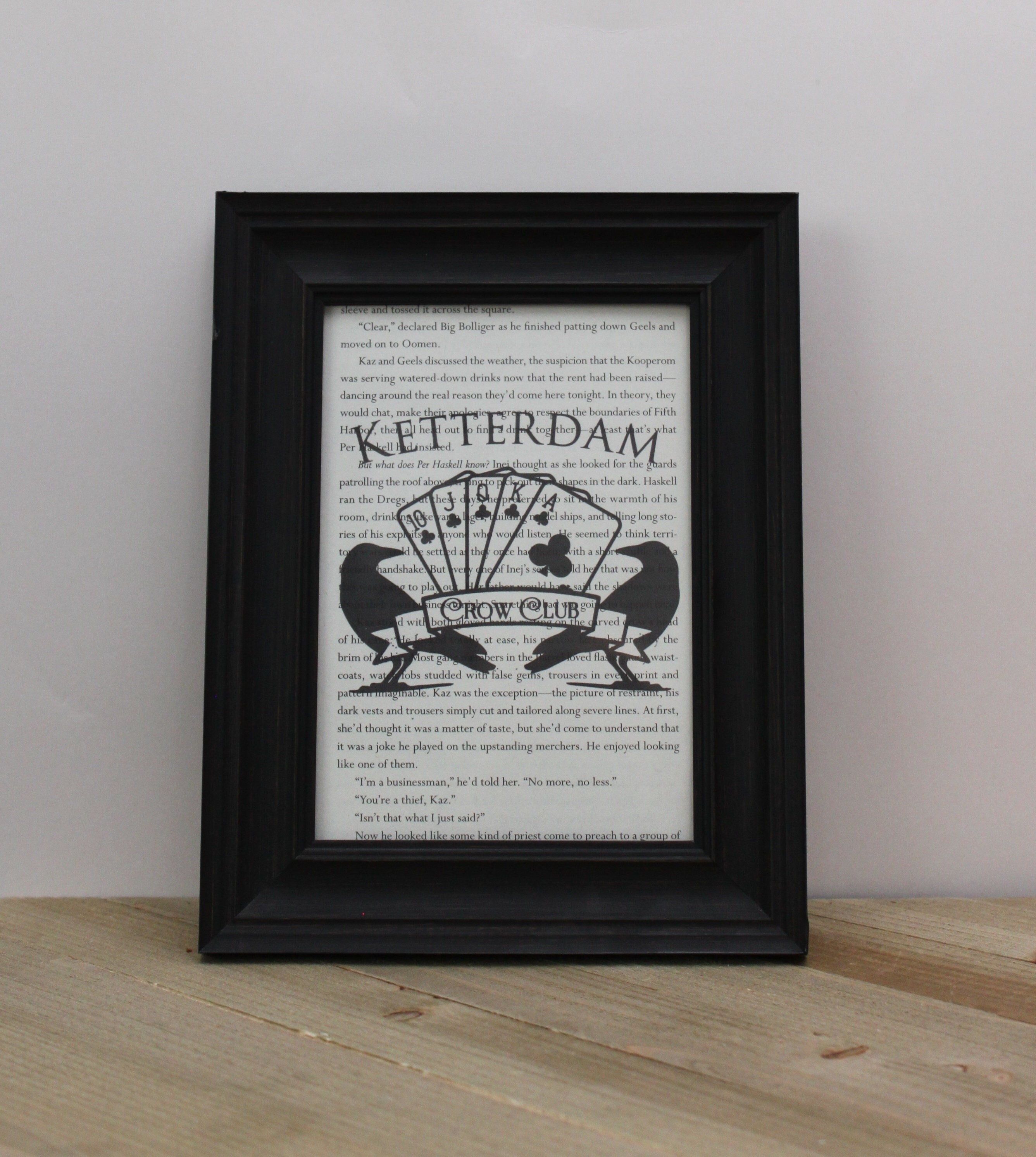 Soc ketterdam Crow Club Book Page Quote Art Print/ | Etsy