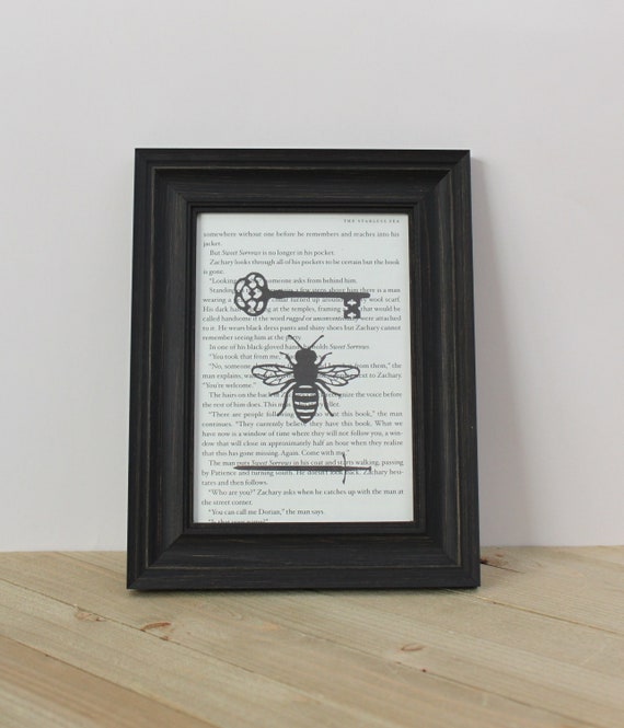 Starless Sea: Key Bee and Sword Book Page Quote Art Print/ | Etsy
