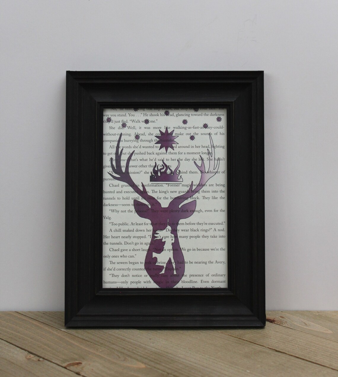 TOG Queen Fireheart/ Stag Color Book Page Art Print/ Wall Art/ - Etsy