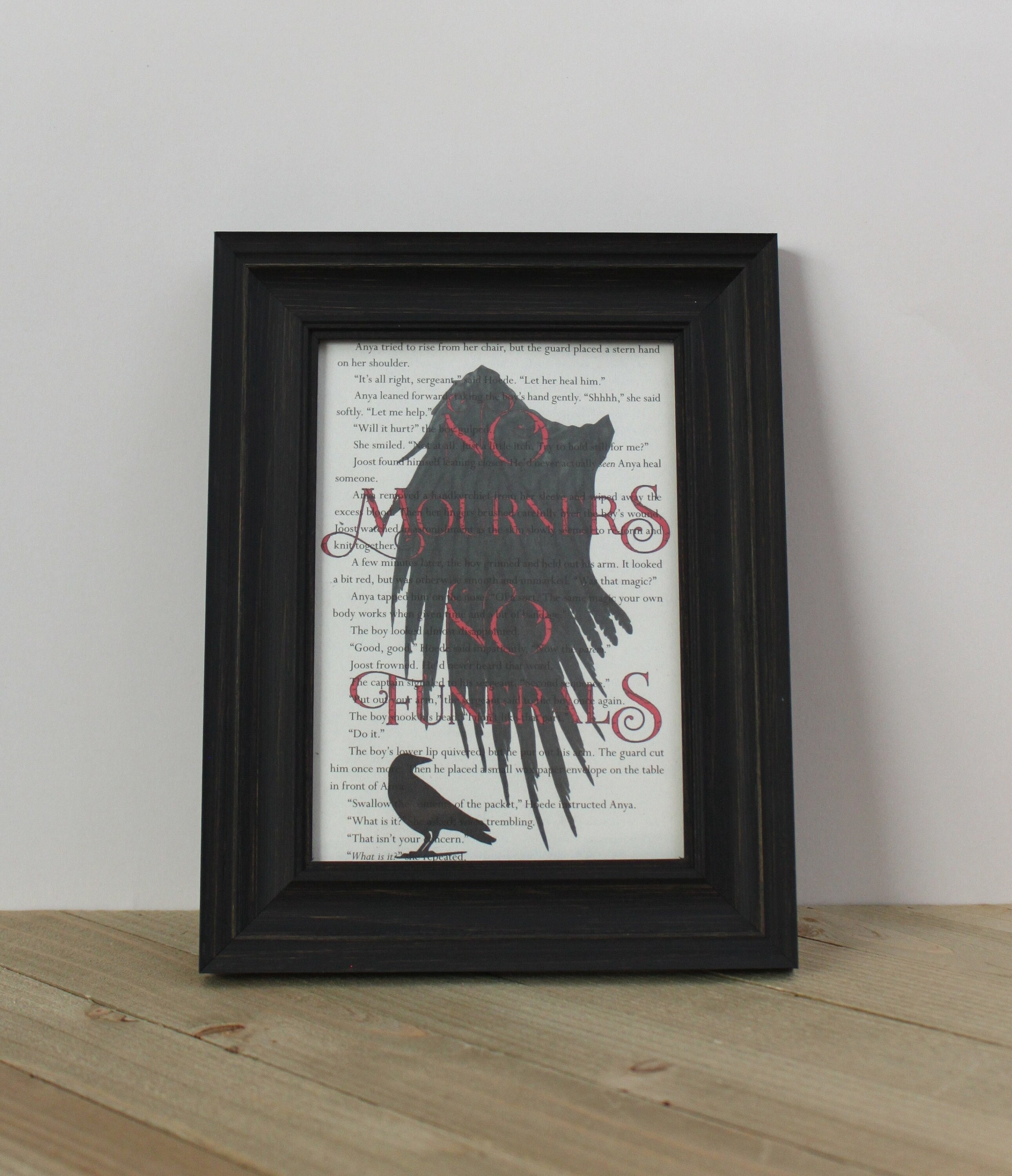 Soc "no Mourners" Book Page Quote Art Print/ Wall Art/ Unique Gifts for ...