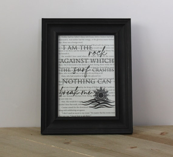 ACOTAR/ACOSF Nothing Can Break Me Book Page Art Print/ Wall - Etsy