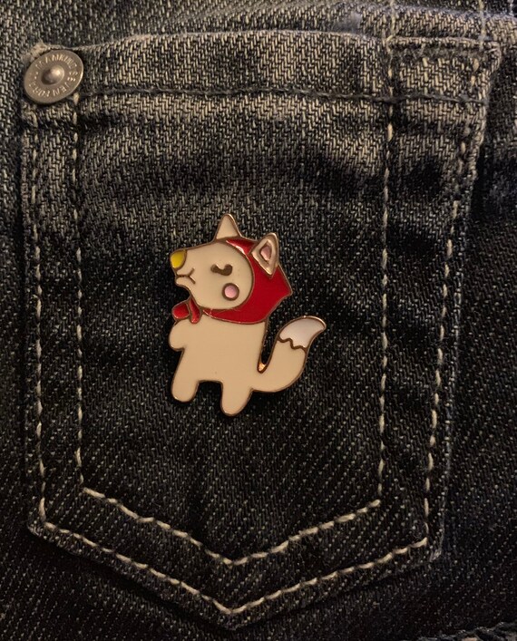 Kitty With Cap Enamel Pin - Etsy