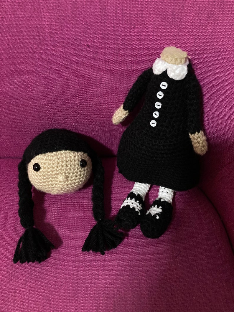 Wednesday Addams Headless Doll - Etsy