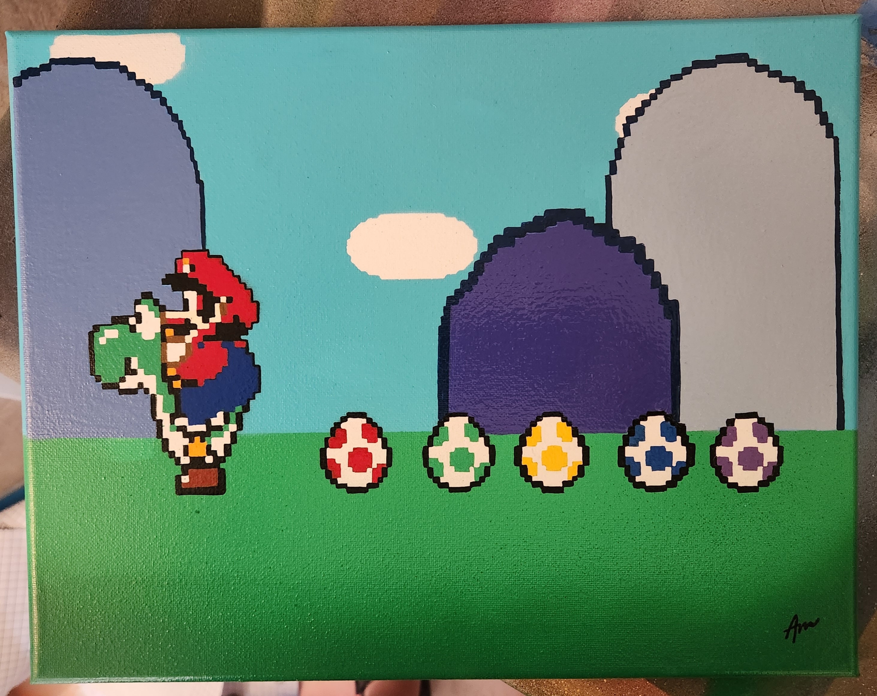 Super Mario World Spray Art - Etsy