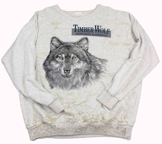 Vintage Timber Wolf camping park hunting fishing cott… - Gem