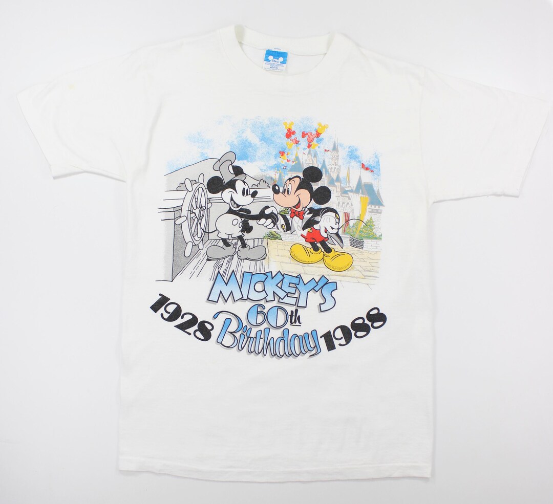 Vintage Mickey 60th T Shirt / 90s Cartoon Shirt / Disney / Mickey Mouse ...