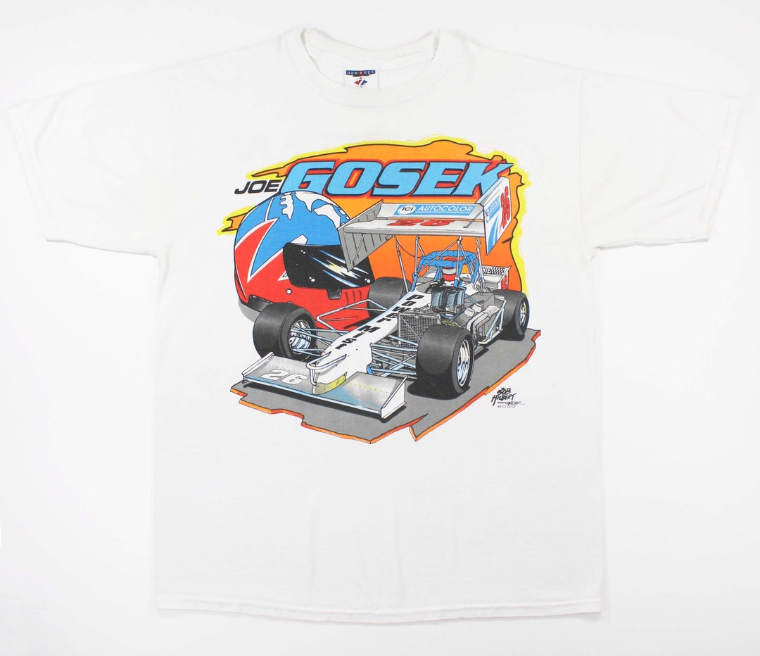 90s JOE GOSEK F1 Racing Tee / Vintage Racing T-shirt / Nascar / F1 ...