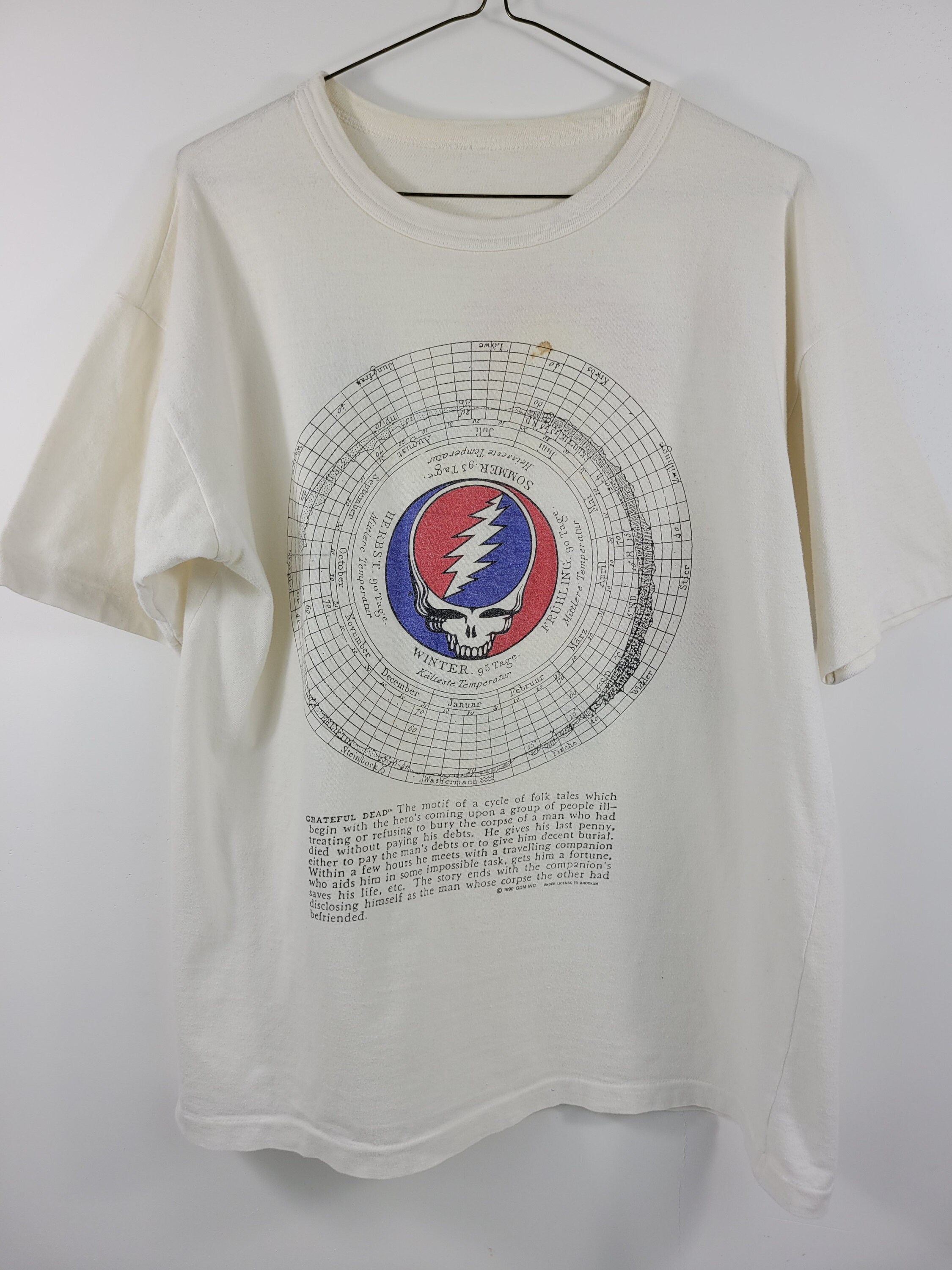 Vintage Grateful Dead T-shirt / 25th Anniversary / Single Stitch / Band ...