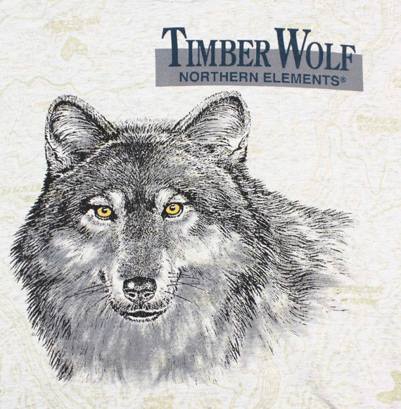 Vintage Timber Wolf camping park hunting fishing cott… - Gem