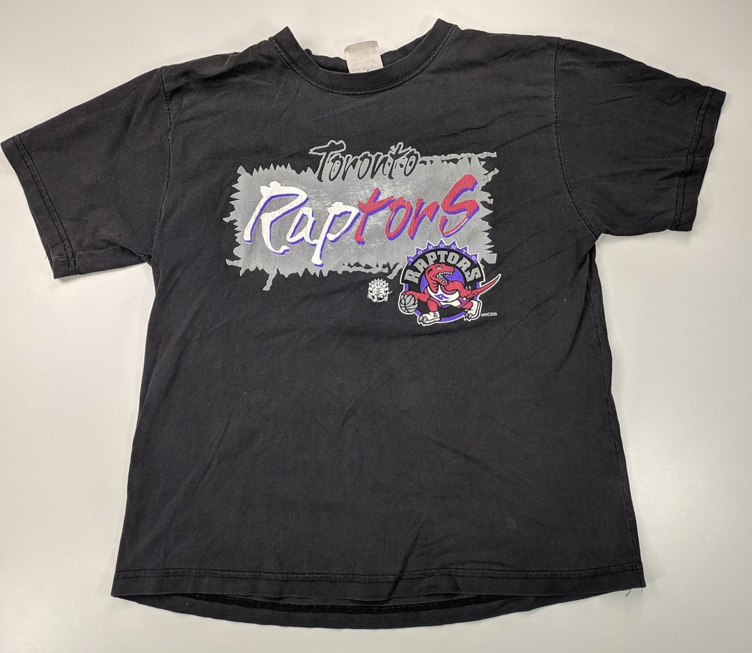 Vintage Toronto Raptors Red Black Youth Large Womens 00s 90s NBA ...