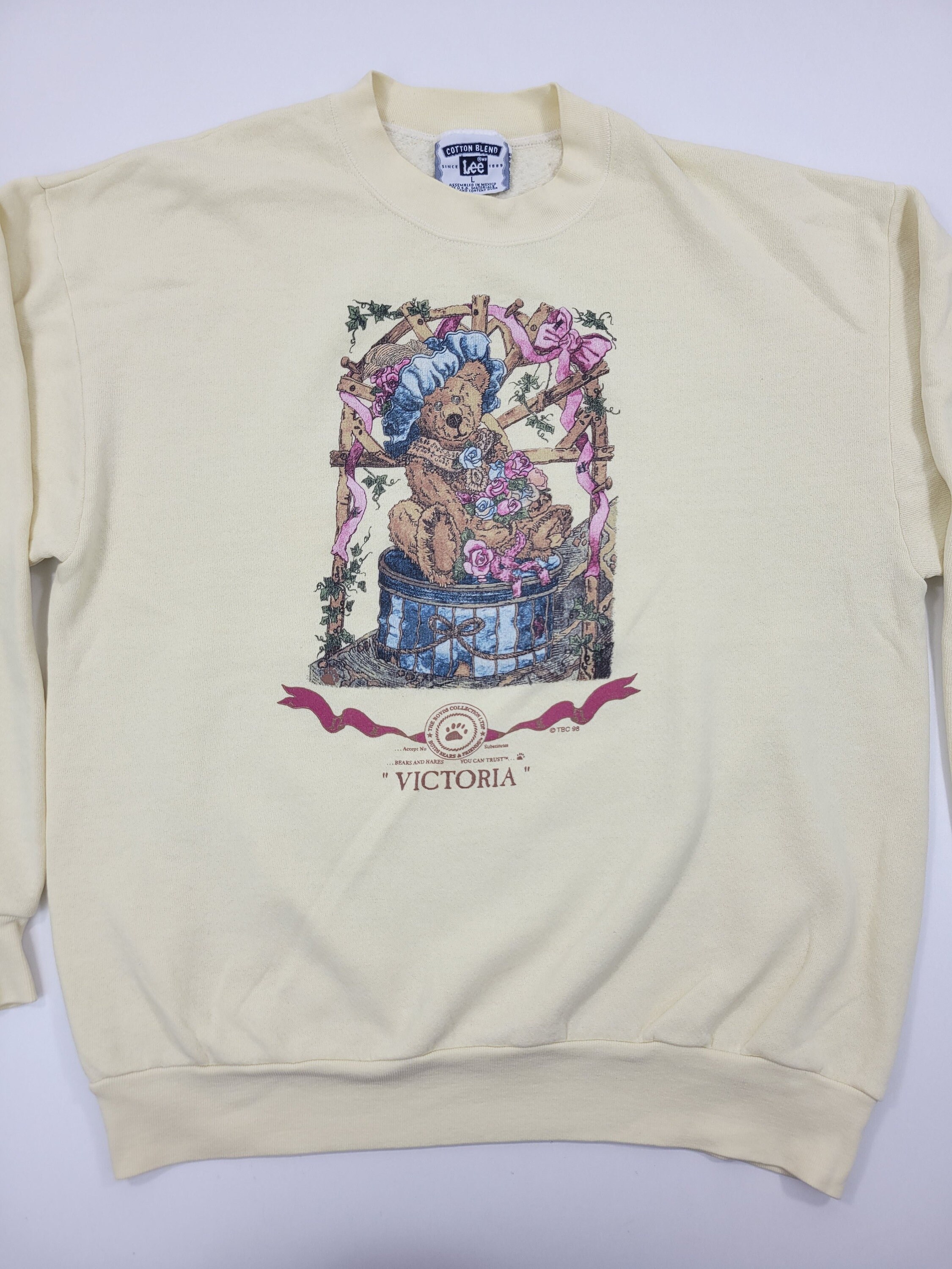 Vintage Boyd Collection Teddy Bear Sweatshirt / Victoria Teddy Bear ...