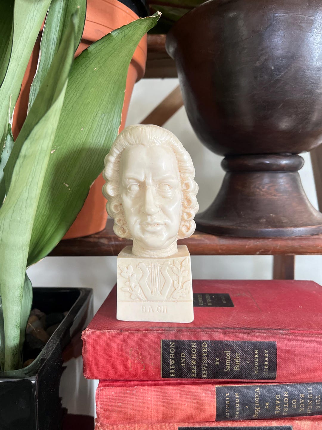 Vintage Italian Made Johannes S. Bach Bust Statue, A. Santini - Etsy