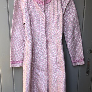 Pink Brocade Spring Overcoat by R.U. // Organza Detail - Etsy