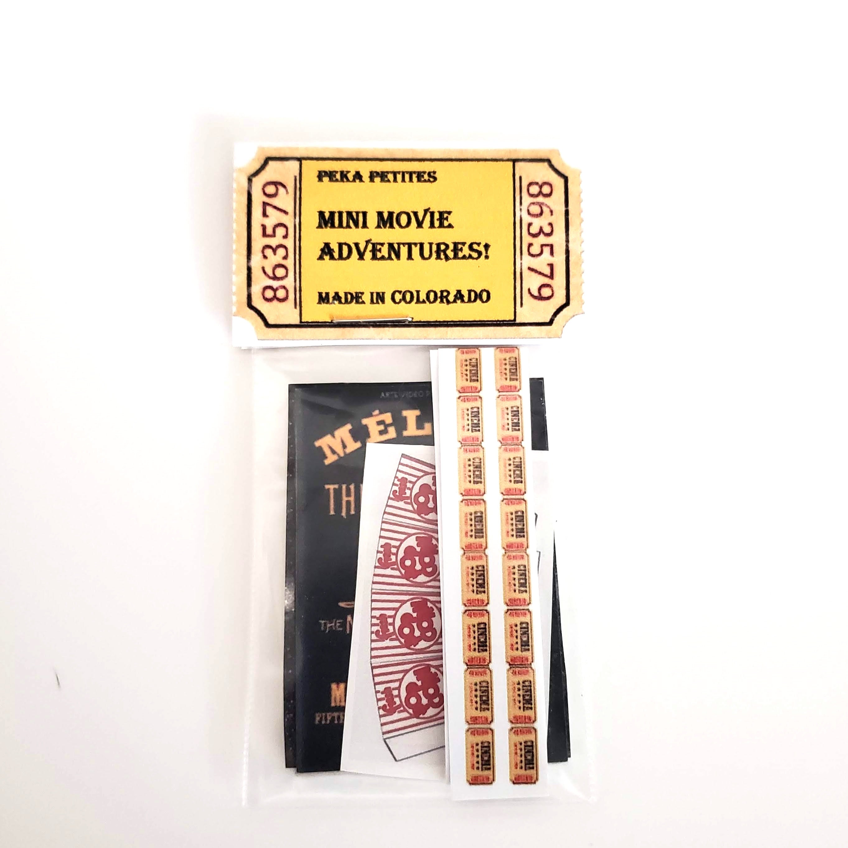 Miniature Movie Posters With Accessory Cutouts Set / 8 Sets to Choose ...