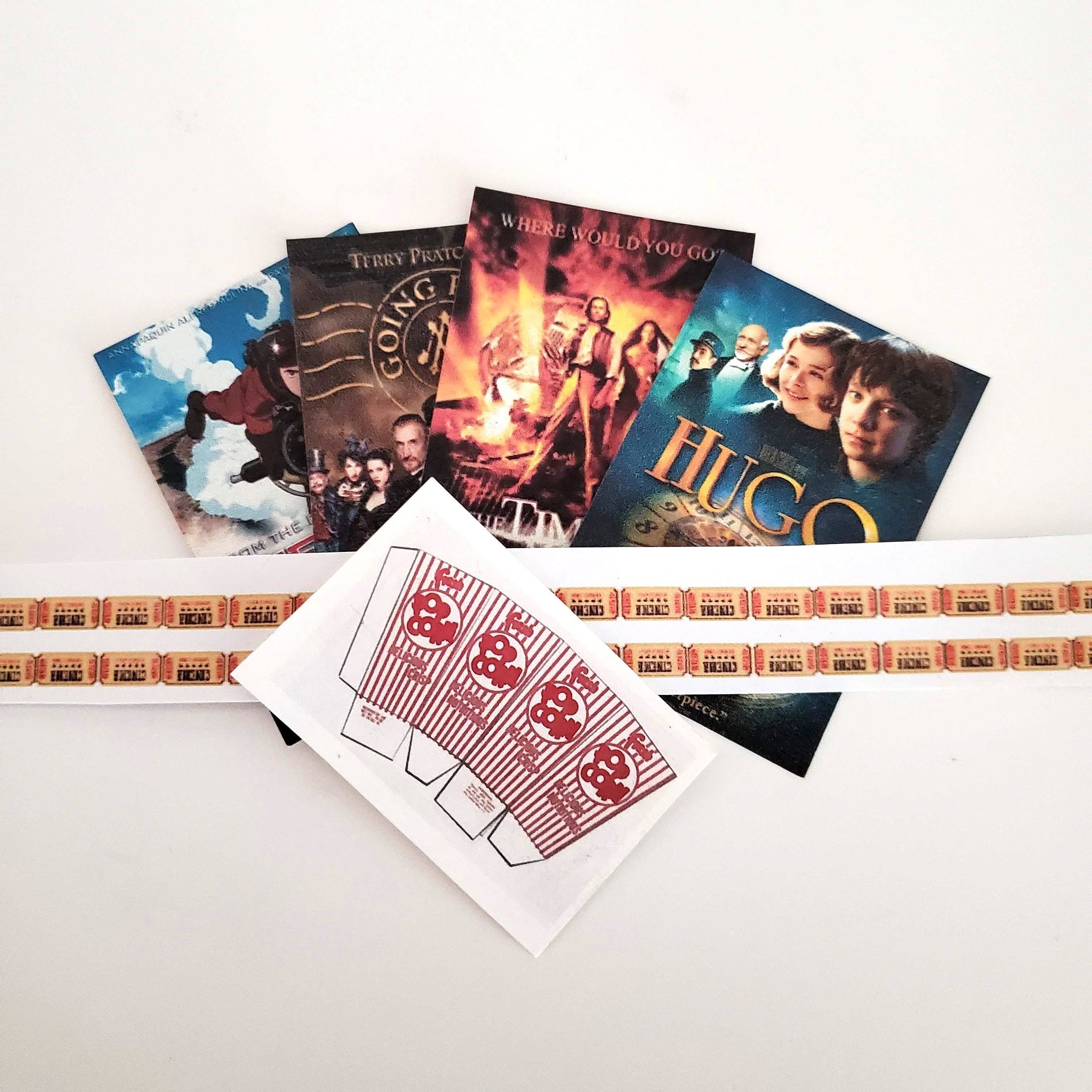 Miniature Movie Posters With Accessory Cutouts Set / 8 Sets to Choose ...