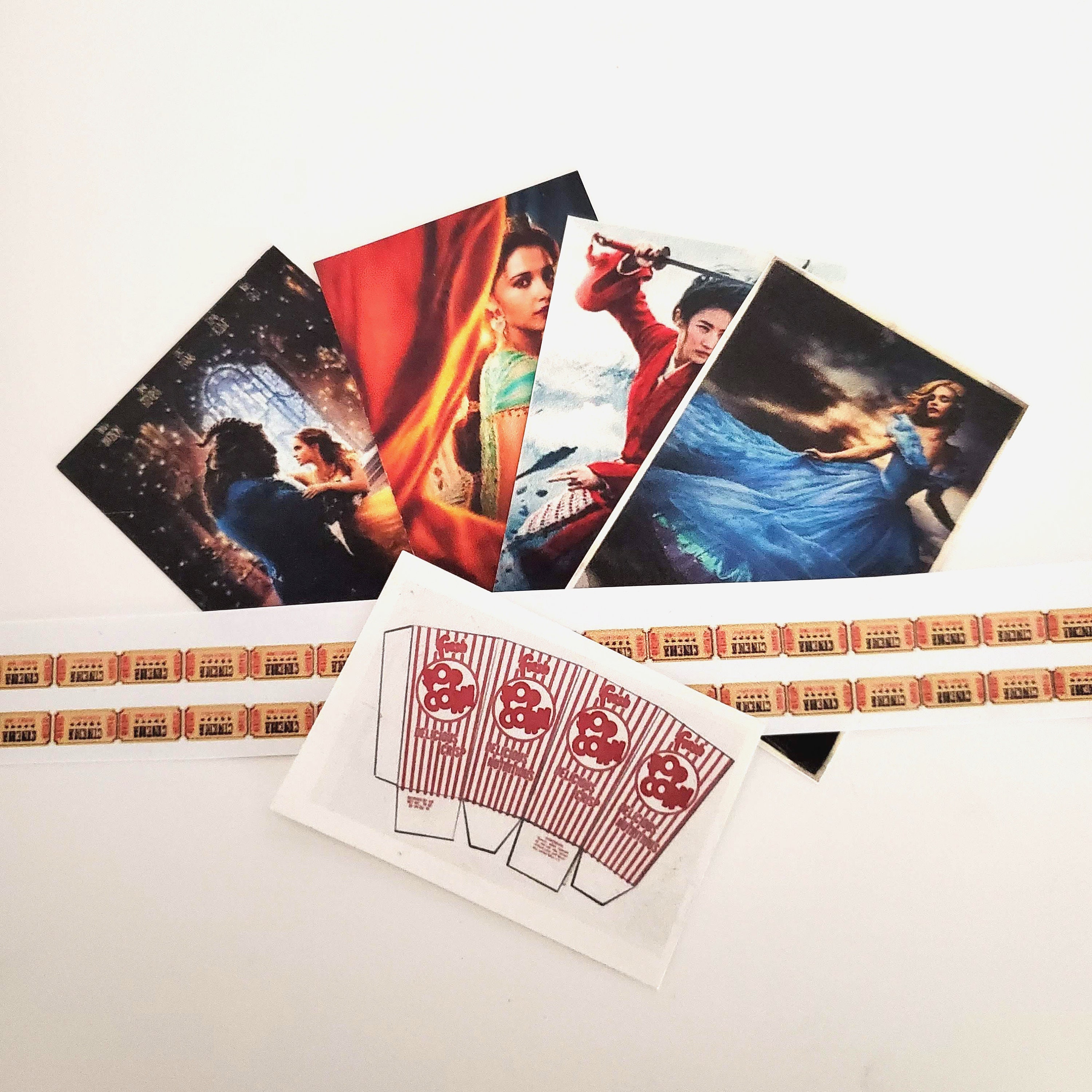 Miniature Movie Posters With Accessory Cutouts Set / 8 Sets to Choose ...