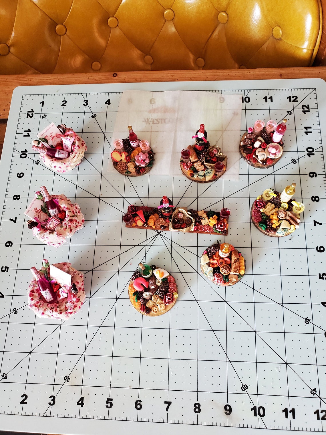 Miniature Romantic Sweets Charcuterie Board, 1:12 Scale Artisan ...