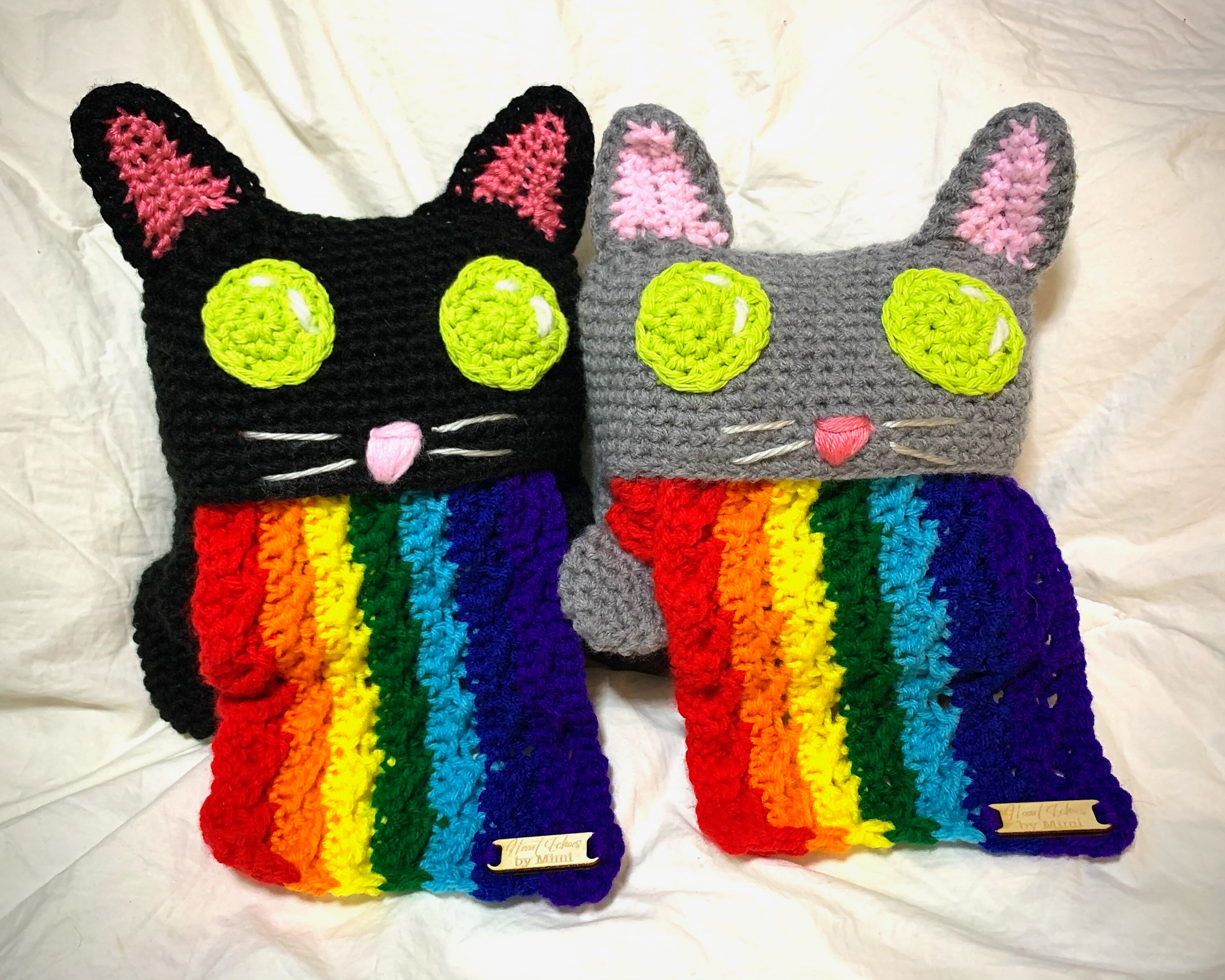 Kitty Cat Rainbow Barf Scarf, Nyan Cat Inspired, Pride, Cat Barf Scarf ...
