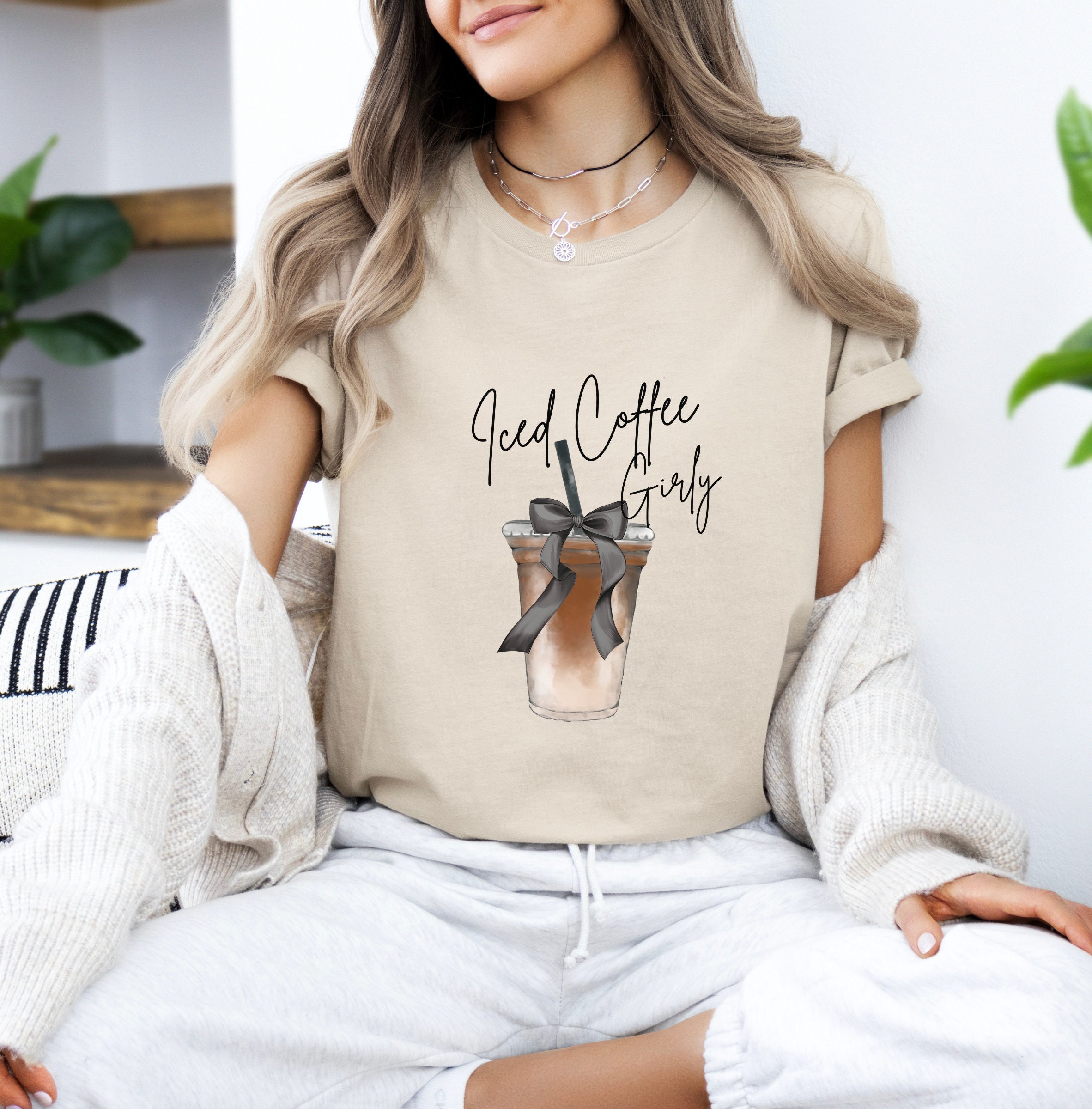Iced Coffee Girly Shirt Soft Girl Era Shirt Cute Girly Shirt Coffee ...