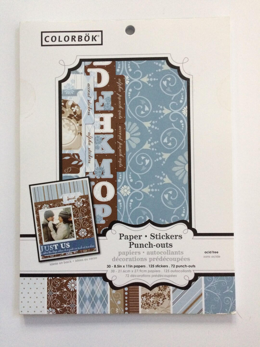 Colorbok (61215) 8.5" X 11" Patterned Paper, Stickers and Punch Out ...