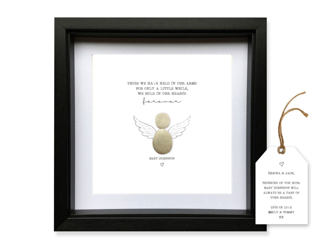 BABY CHILD LOSS Personalised Pebble Art Memorial Keepsake Gift ...