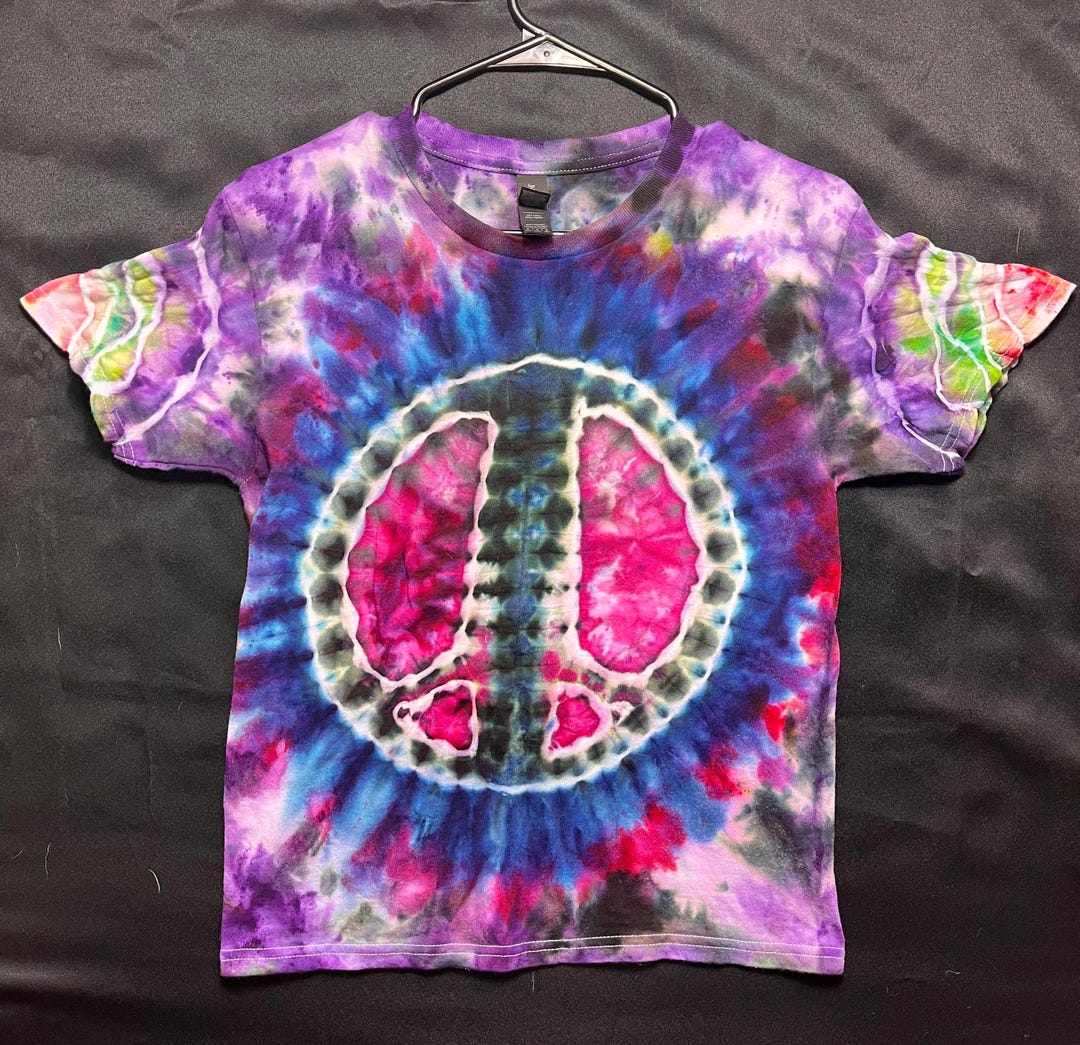 YOUTH Peace Sign Shirt, Tie Dye Peace Sign - Etsy Canada