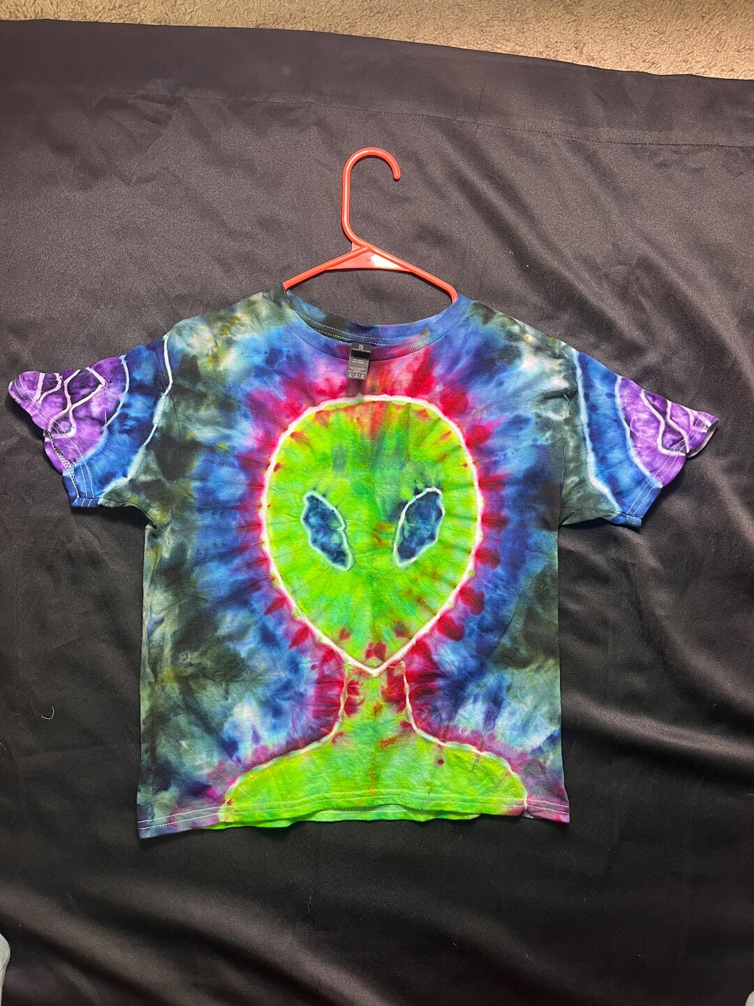 YOUTH Tie Dye Alien Shirt, Tie Dye Shirt, Alien Tie Dye - Etsy