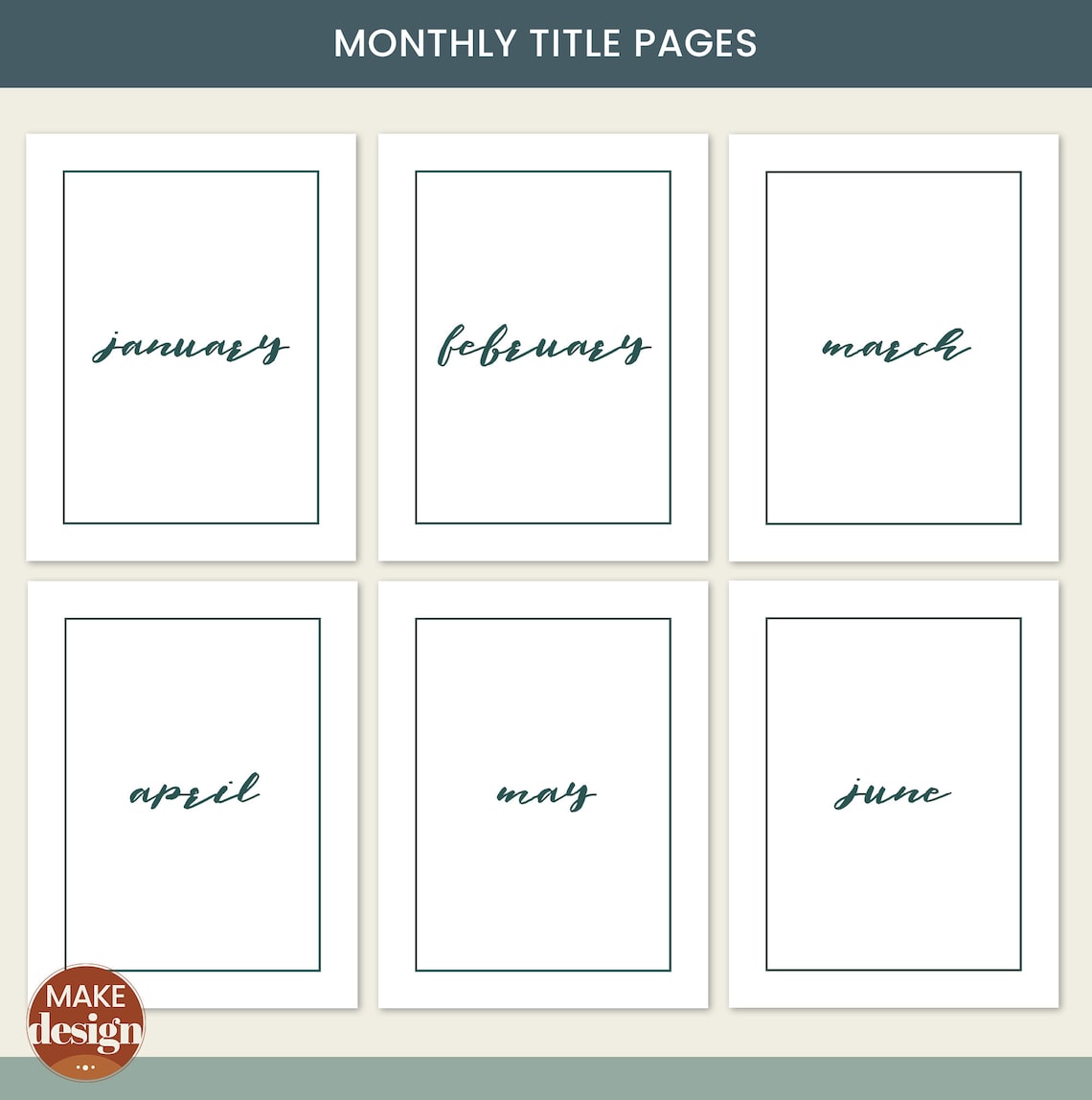 Undated Printable Planner Bundle Ultimate Life Planner Pack - Etsy
