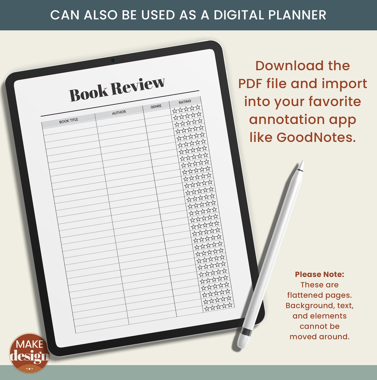 Book Journal Printable Planner Book Lovers Planner Bundle - Etsy