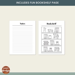 Book Journal Printable Planner Book Lovers Planner Bundle - Etsy