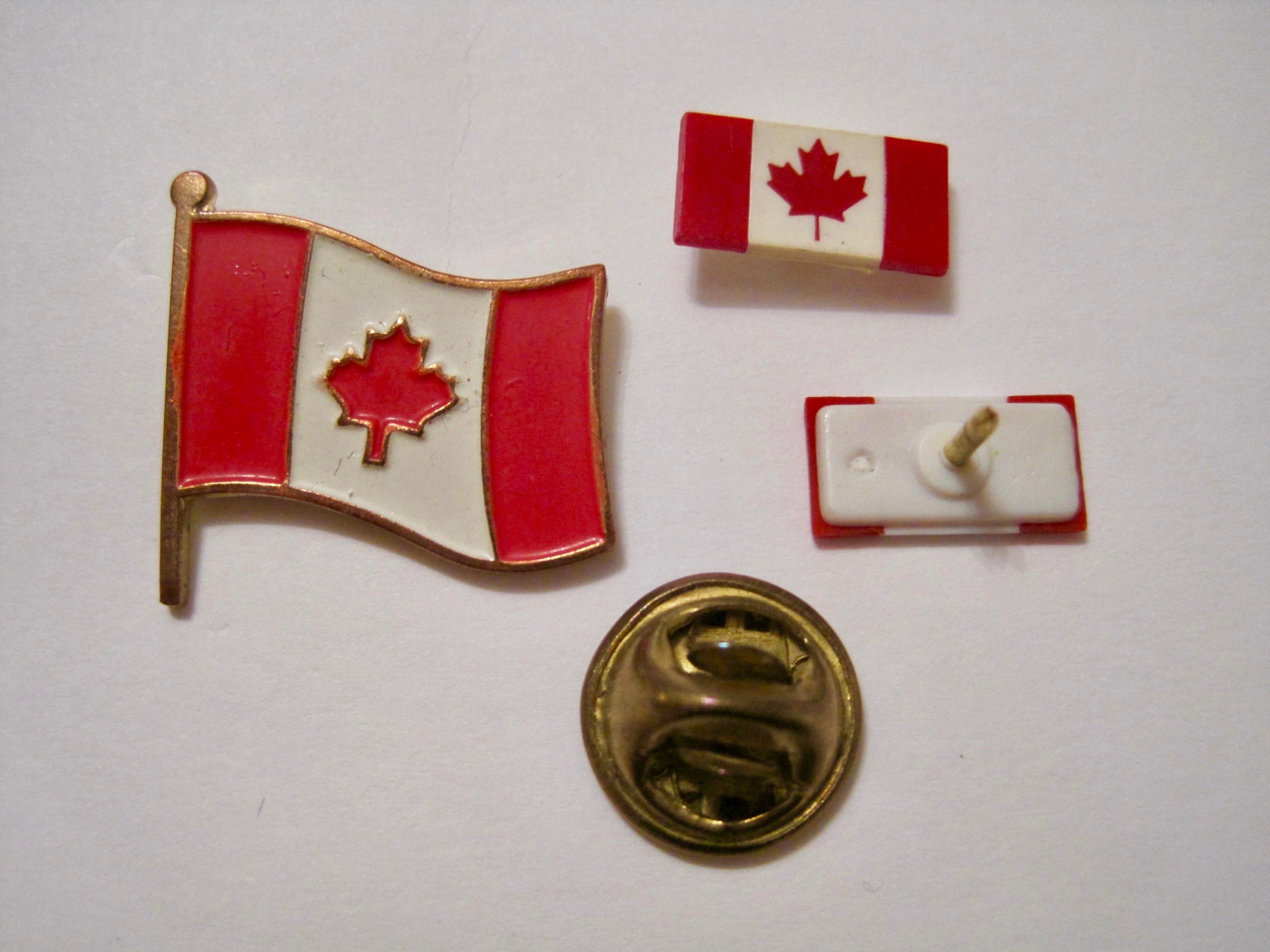 Patriotic Canadian Flag Pin. Three Pins. - Etsy Canada