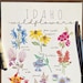 Idaho Wildflowers Watercolor Art - Etsy