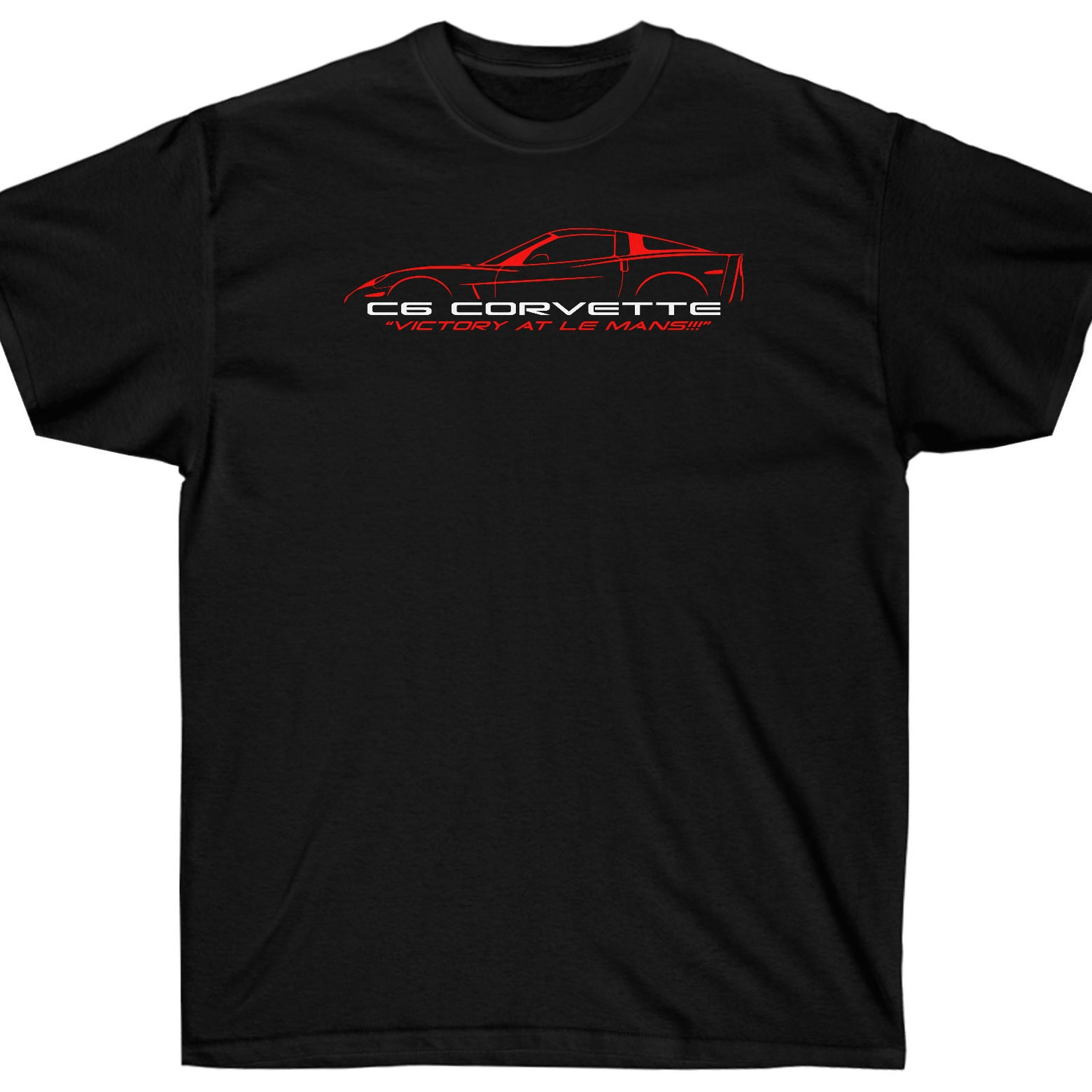 C6 Corvette Profile T-shirt victory at Le Mans - Etsy