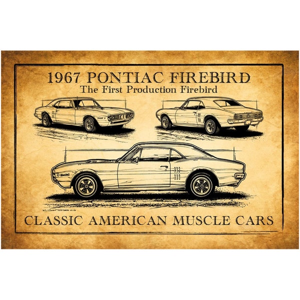 Pontiac Firebird Print - Etsy