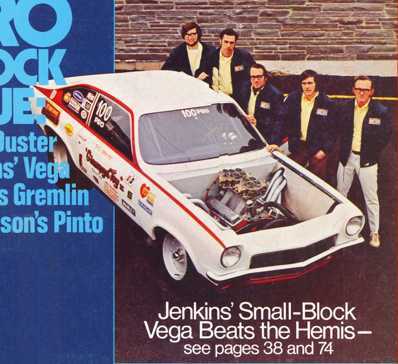Bill Grumpy Jenkins' 1972 Pro Stock Chevy Vega Canvas - Etsy
