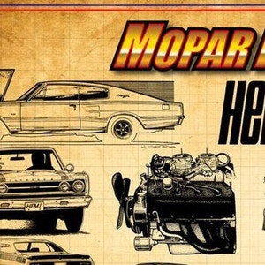 MOPAR MUSCLE Classic Dodge & Plymouth Muscle Cars Poster Art Print ...