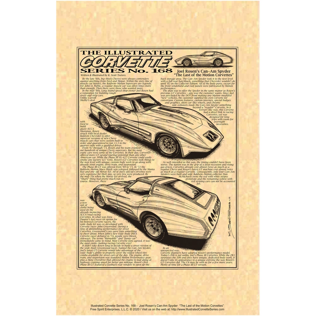 Joel Rosen Motion Performance Maco Shark Corvettes Art Print, ICS-156 ...