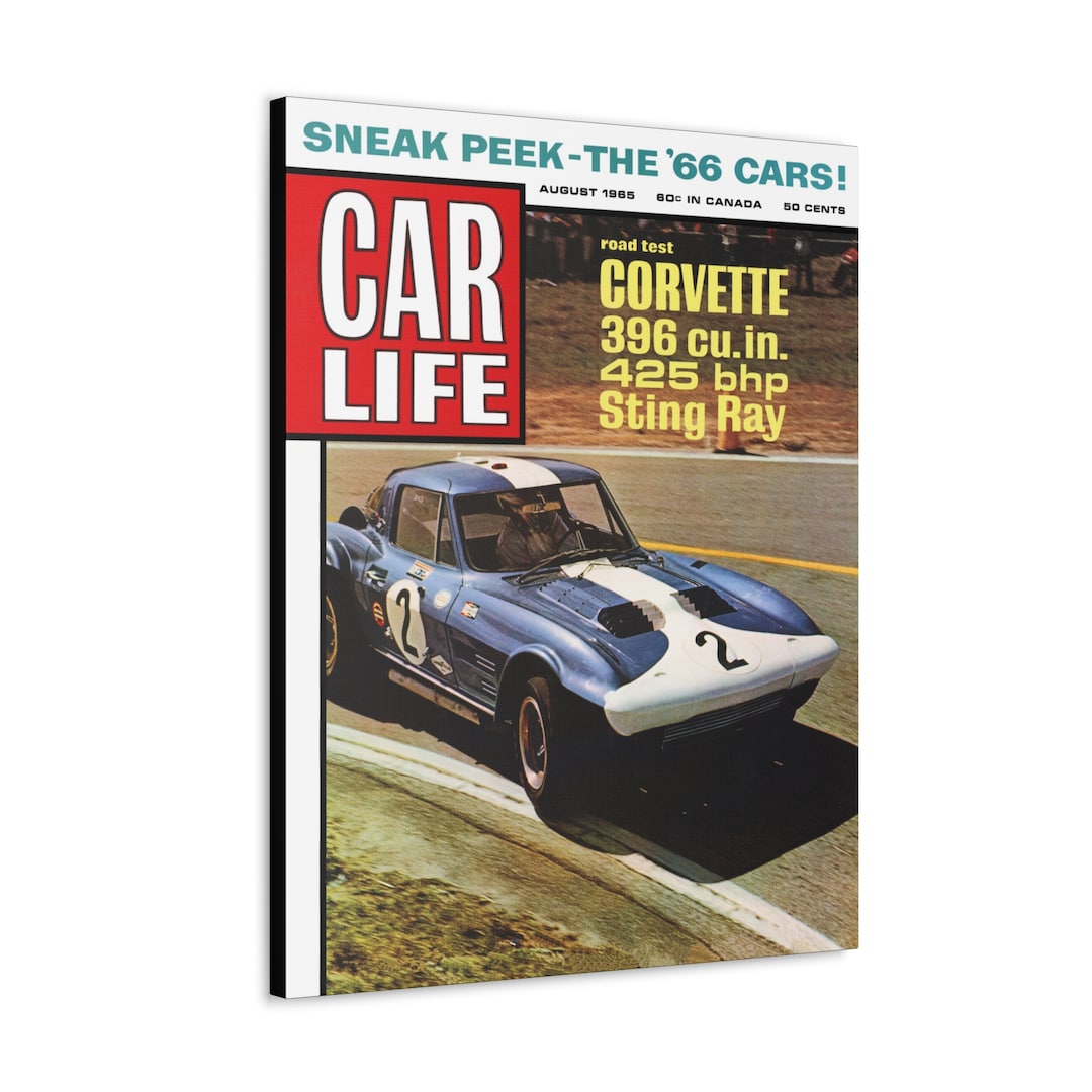1963 Grand Sport Corvette Race Car on the Cover of CAR Life Magazine ...